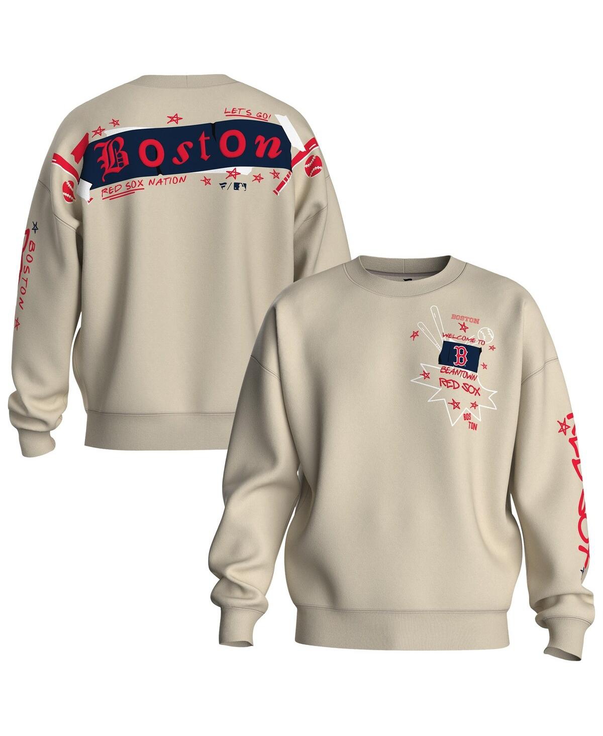 Click here for Fanatics Womens Beige Boston Red Sox Graffiti Flee... prices
