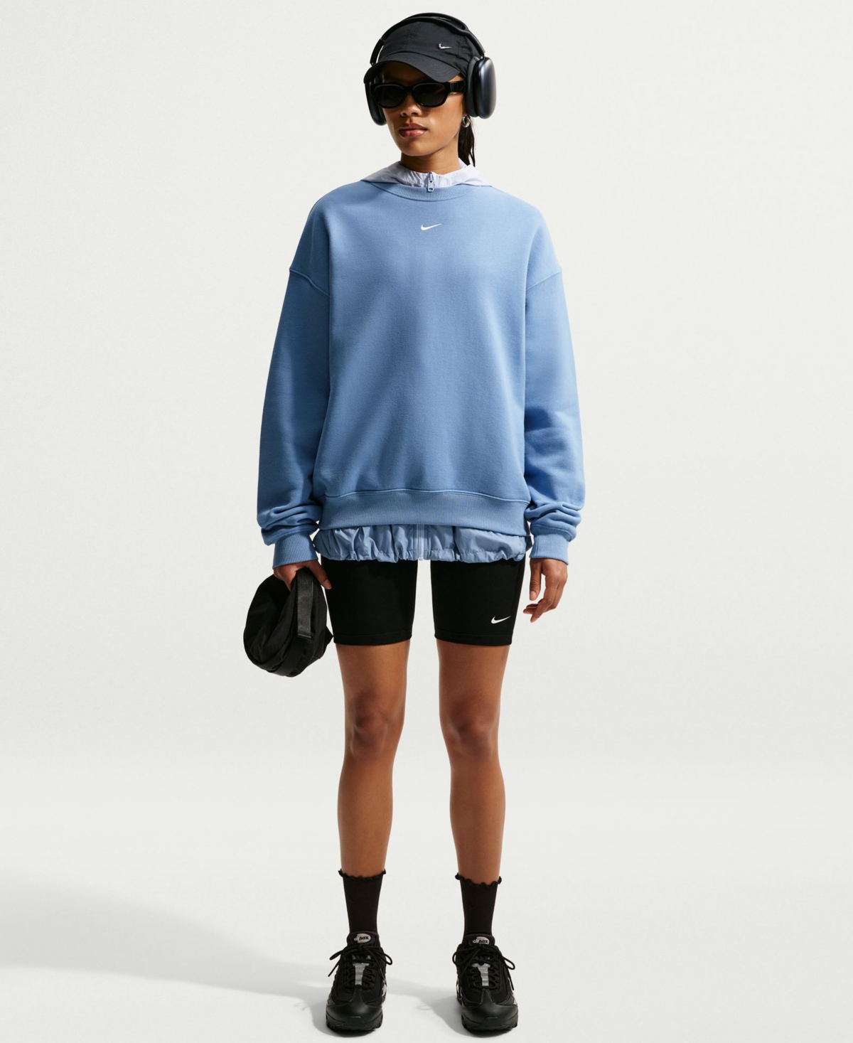 Click here for Nike Studio Fleece Medium Weight Womens Oversized... prices