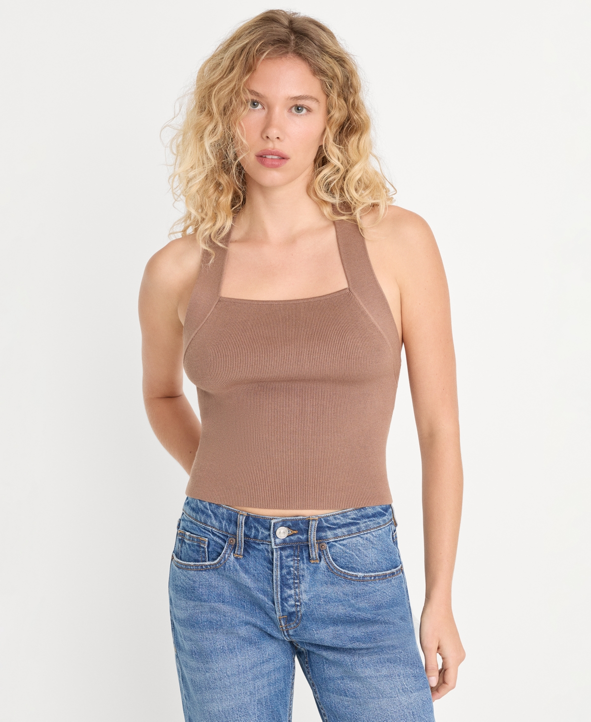 Click here for Good American Womens Straight Neck Pull-On Top - H... prices