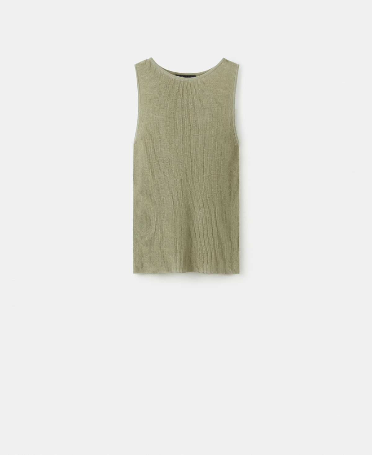 Click here for Mango Womens Fitted Fine-Knit Top - Aqua Green prices