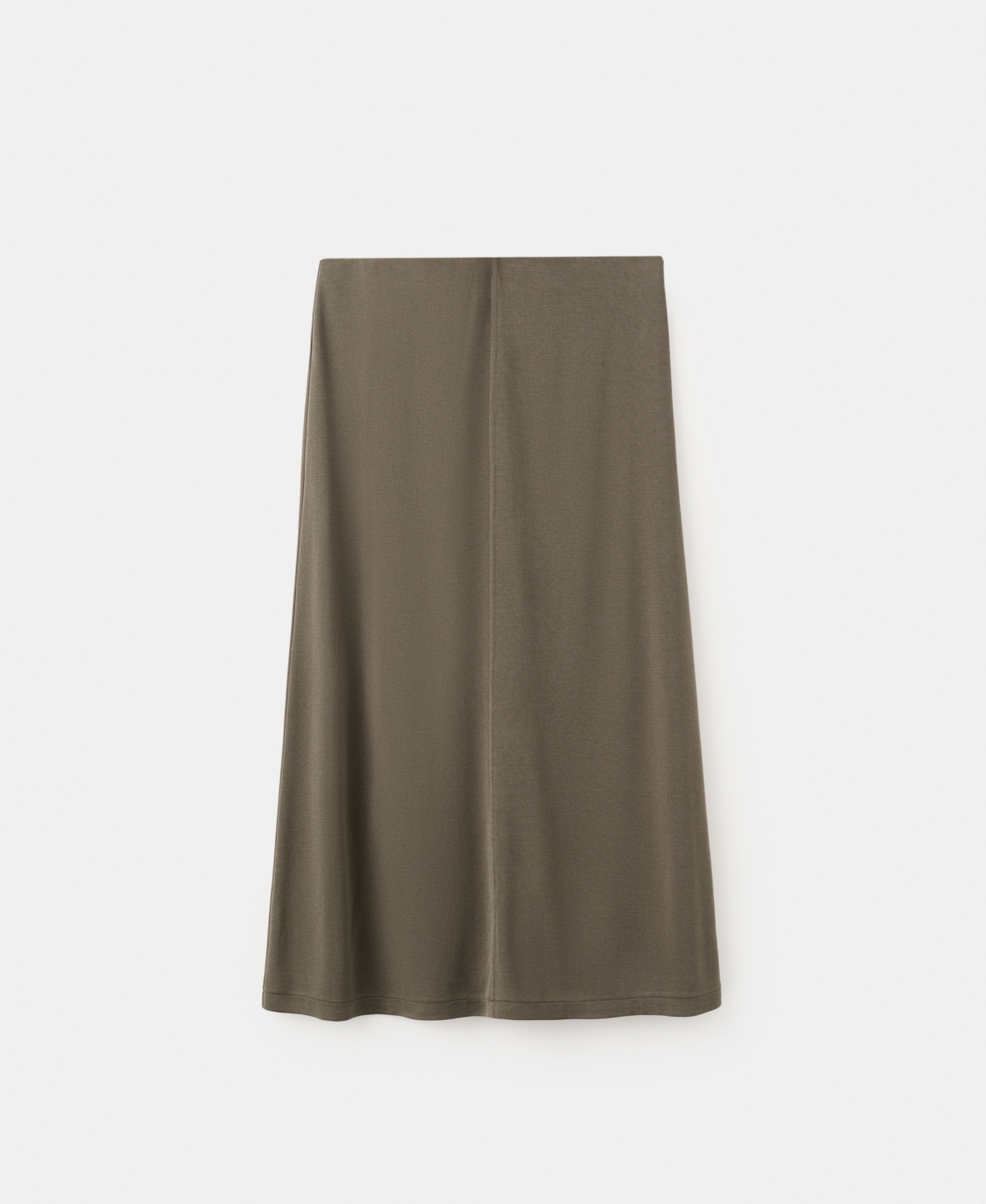 Click here for Mango Womens Modal Straight Skirt - Khaki prices