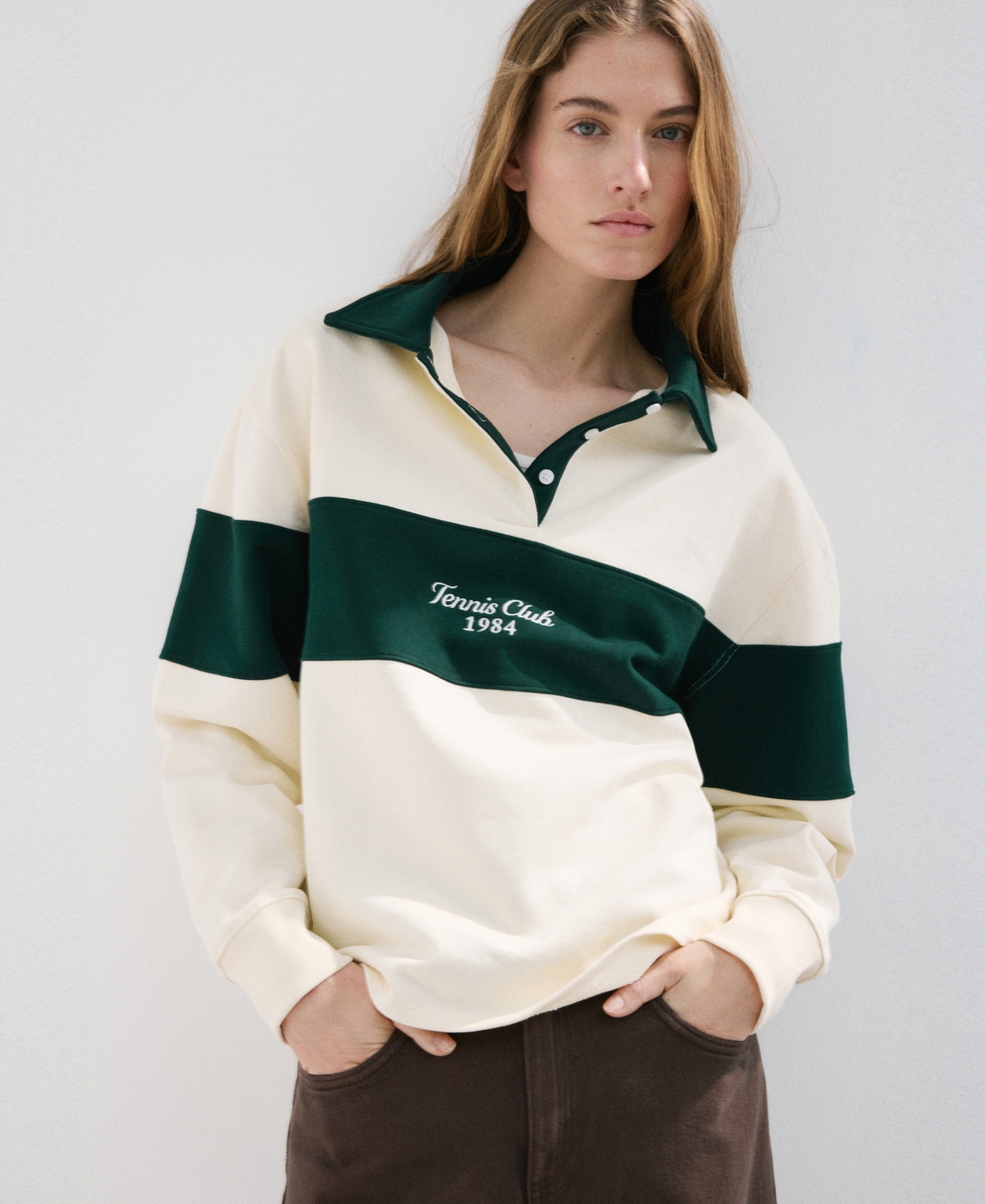 Click here for Mango Womens Polo Collar And Embroidered Message S... prices