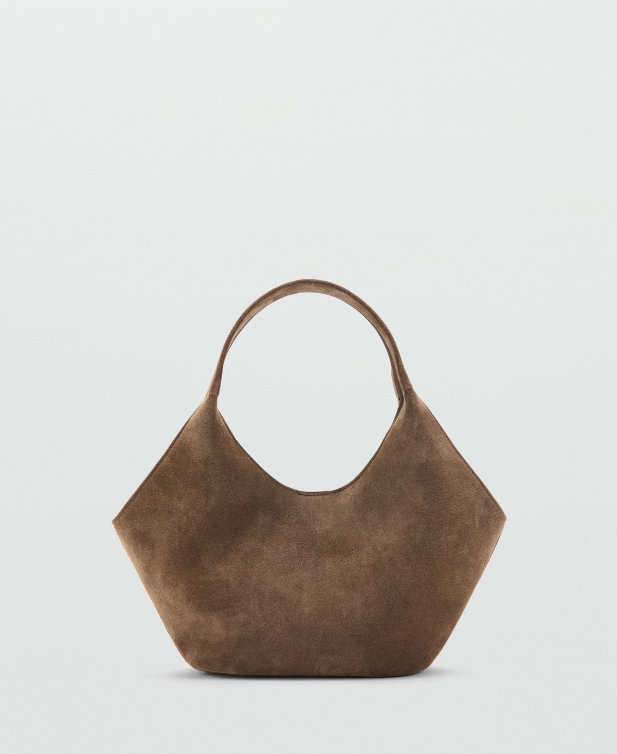 Click here for Mango Womens Suede Handbag - Brown prices