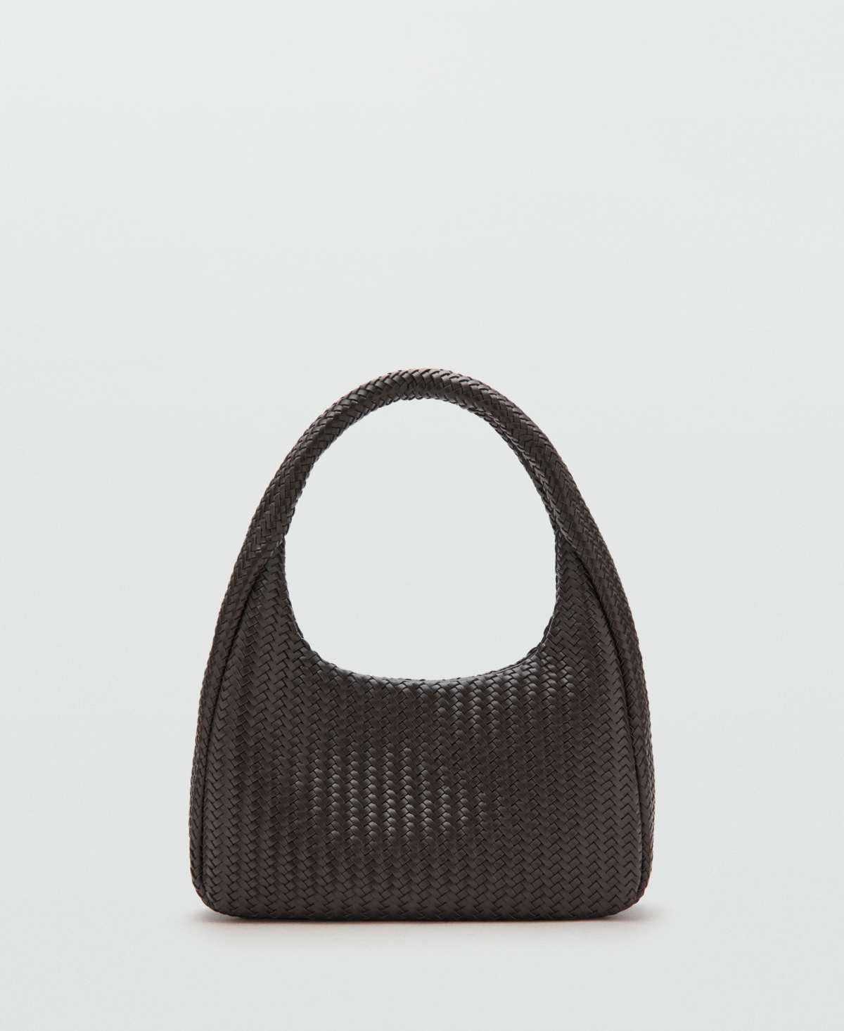 Click here for Mango Womens Braided Shoulder Bag - Chocolate prices