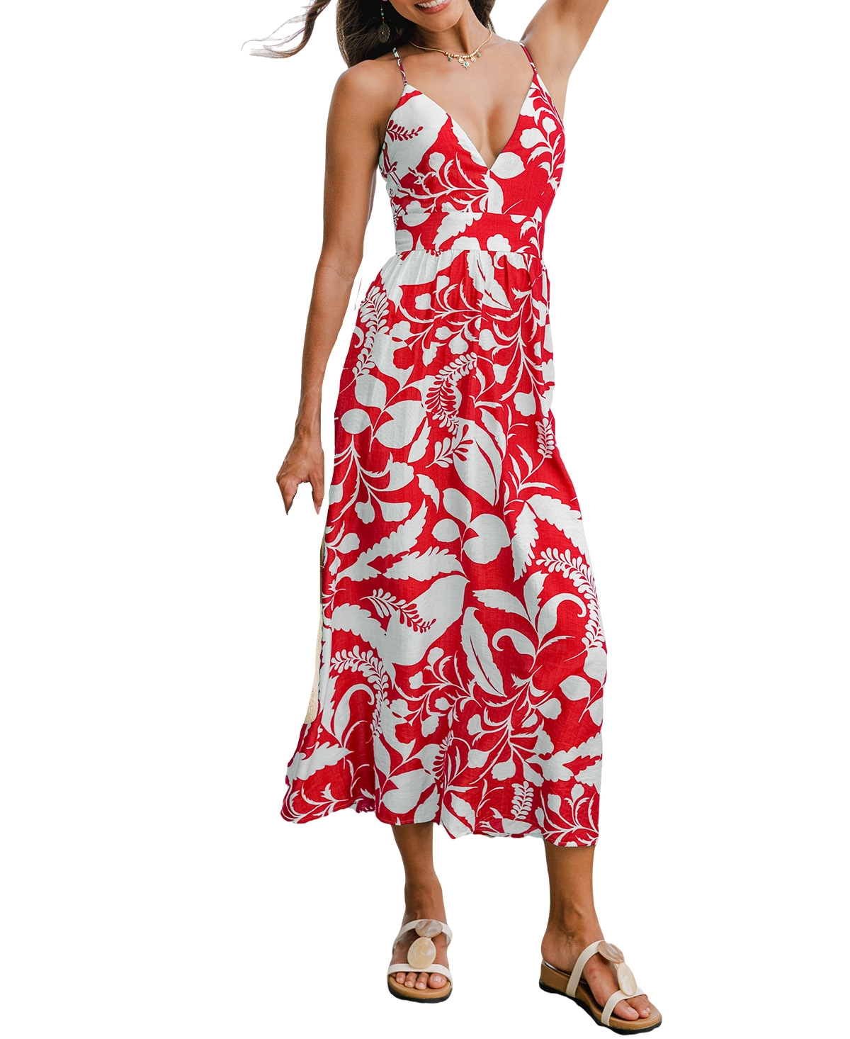 Click here for Cupshe Womens Into the Sunset Tropical Maxi Beach... prices