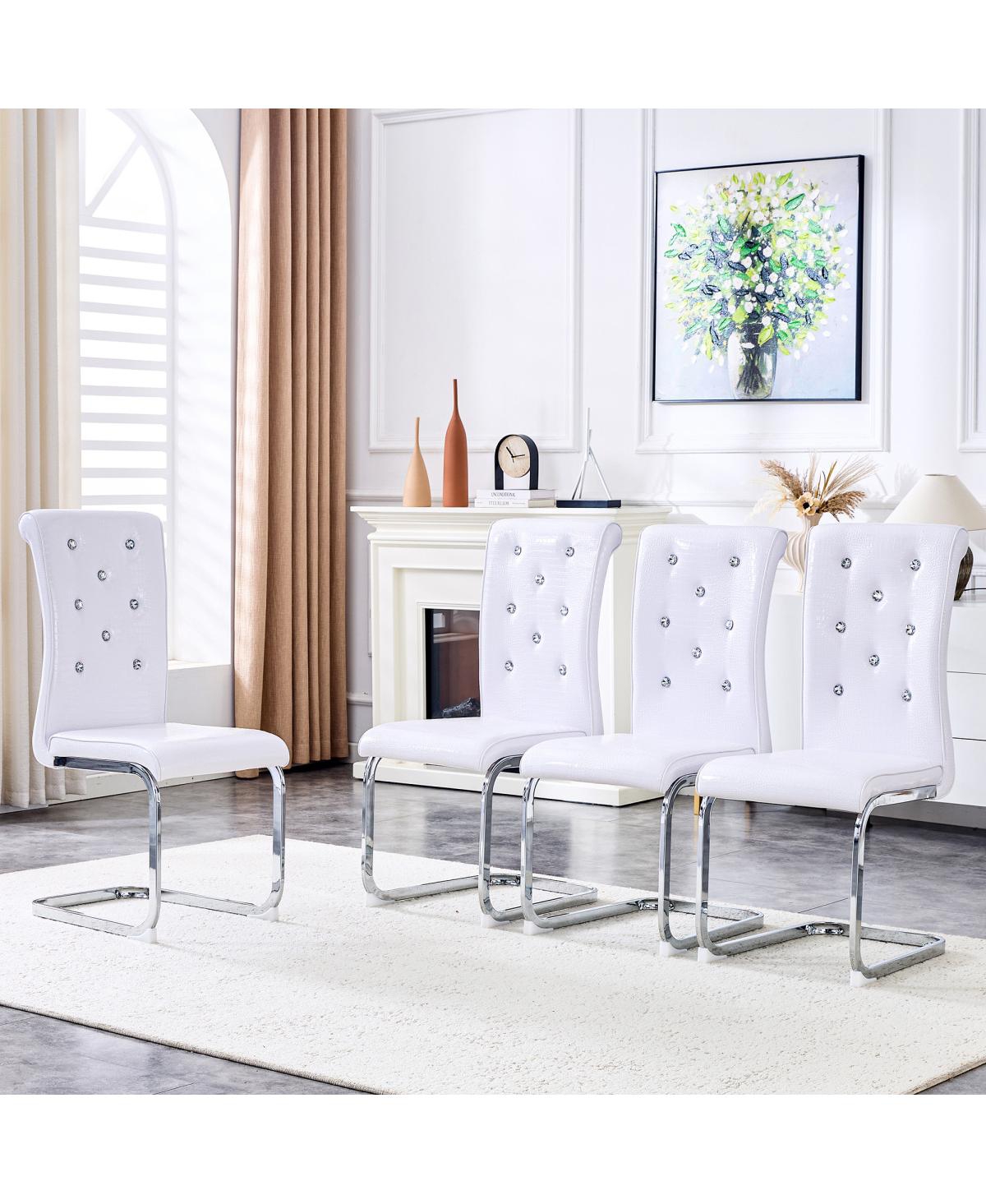 Click here for Streamdale Furniture Set of 4 Retro Alligator Upho... prices