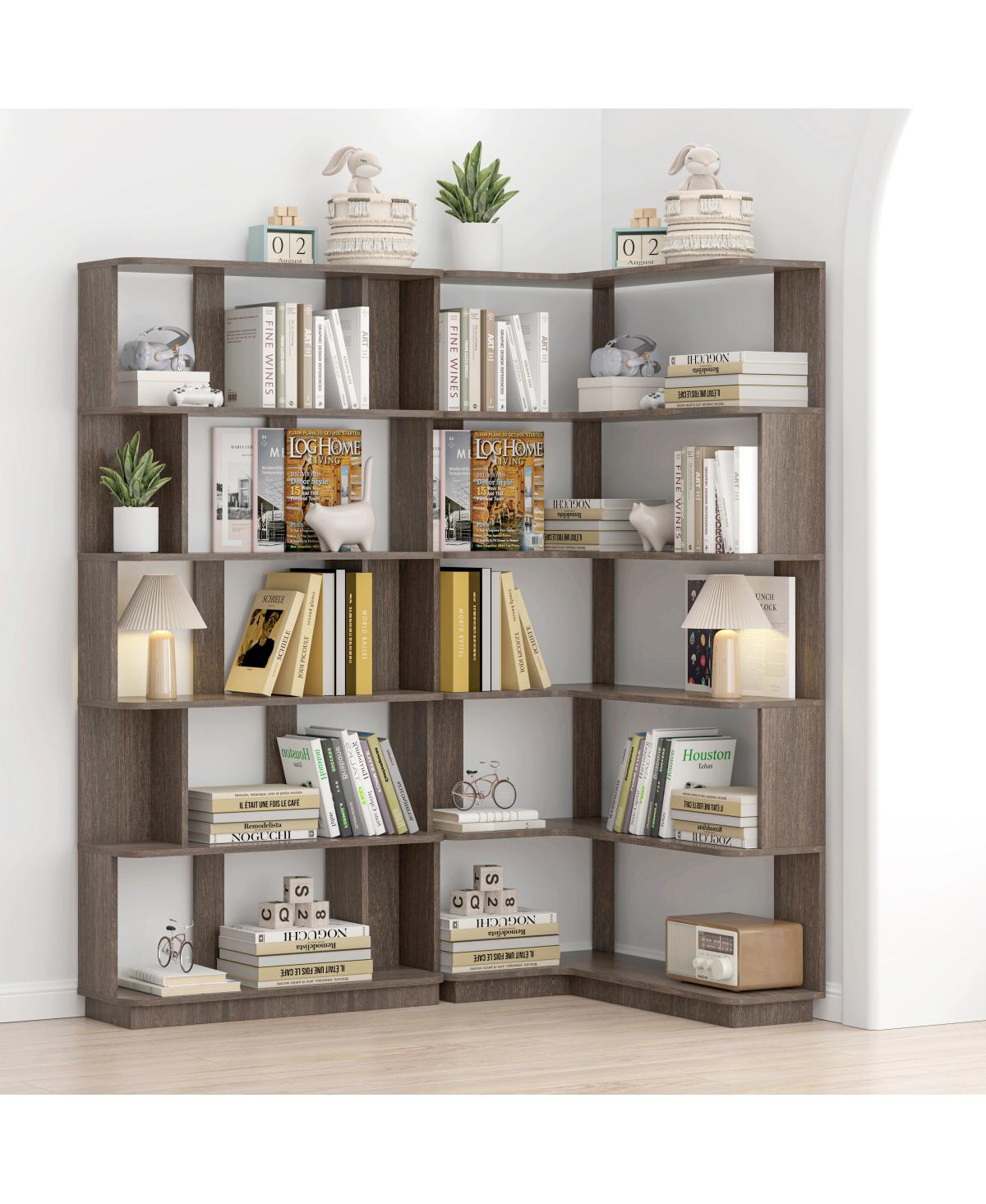 Click here for Streamdale Furniture Space-Saving Corner Bookshelf... prices
