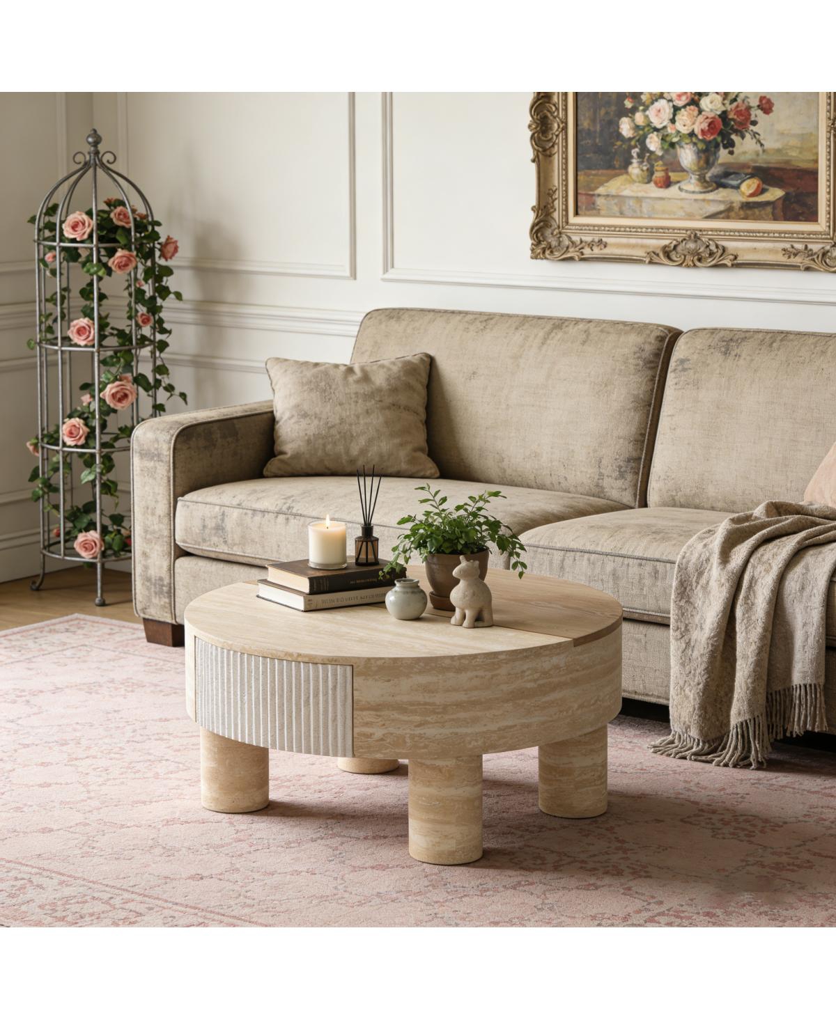 Click here for Streamdale Furniture Round Coffee Table with flip... prices