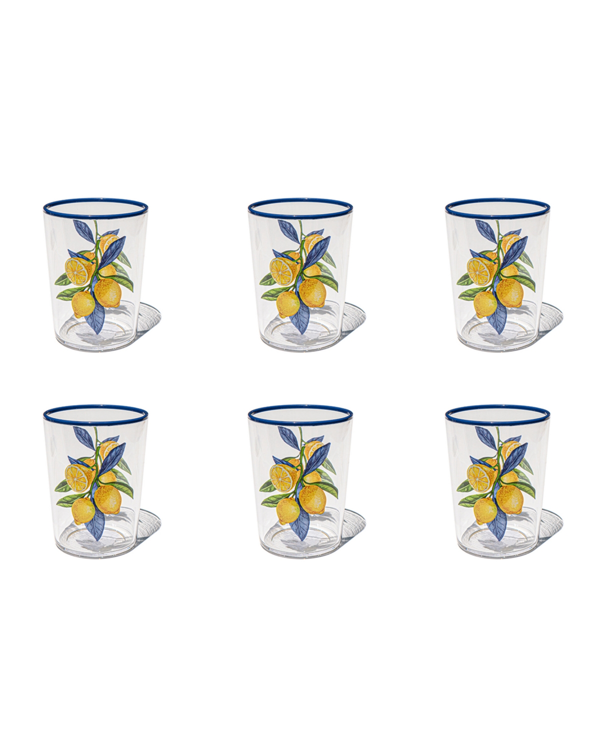 Click here for Abode Homewares Lemon Orchard Acrylic Drinking Gla... prices