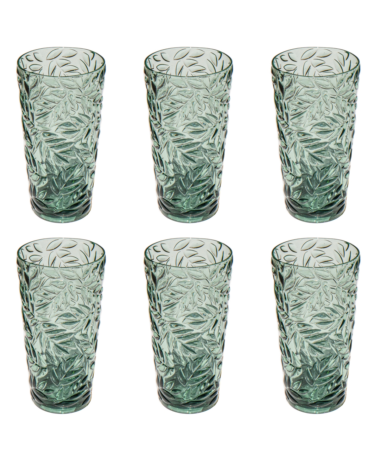 Click here for Abode Homewares Embossed Leaf Acrylic Drinking Gla... prices
