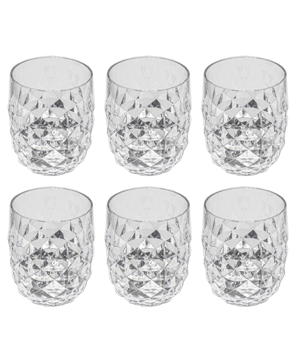 Click here for Abode Homewares Diamond Cut Acrylic Stemless Wine... prices