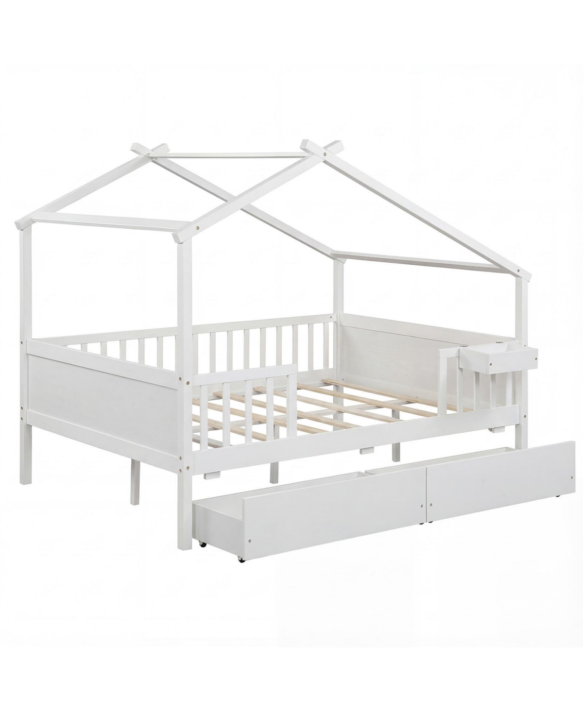 Click here for Slickblue Kids Full House Bed Frame with Roof and... prices