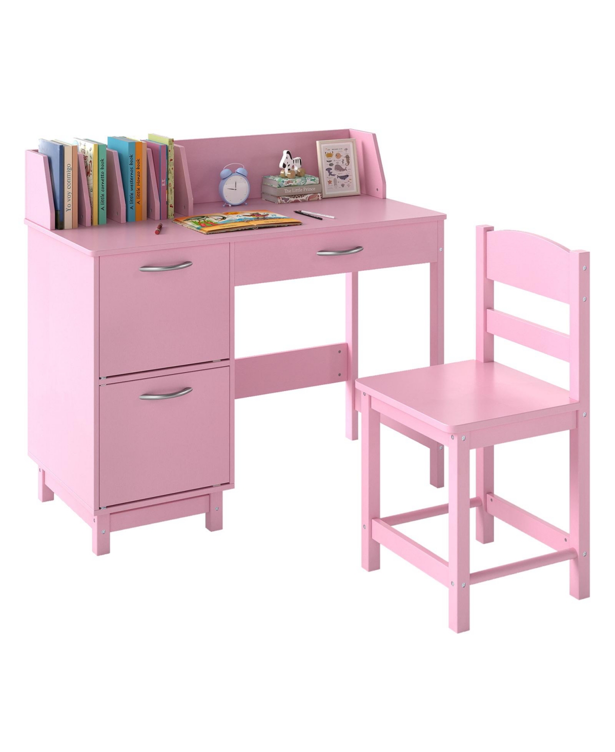 Click here for Slickblue Kids Wooden Study Desk and Chair Set for... prices