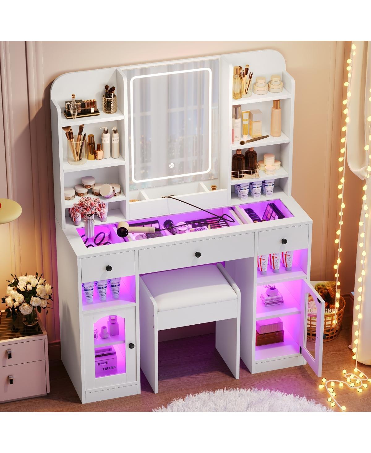 Click here for Streamdale Furniture Led Vanity Desk with Mirror... prices