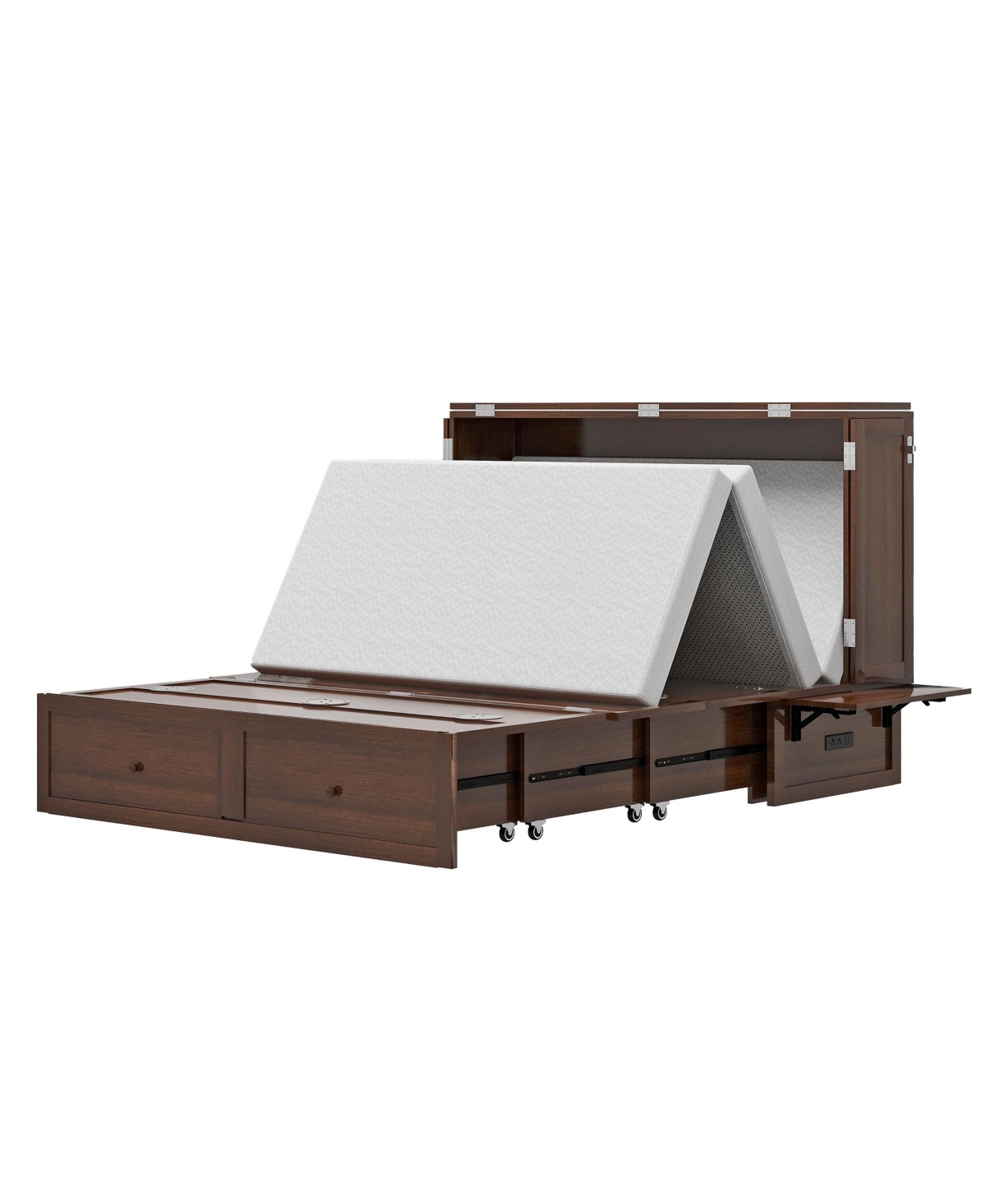 Click here for livelylodge Solid Wood Queen Murphy Bed Cabinet wi... prices