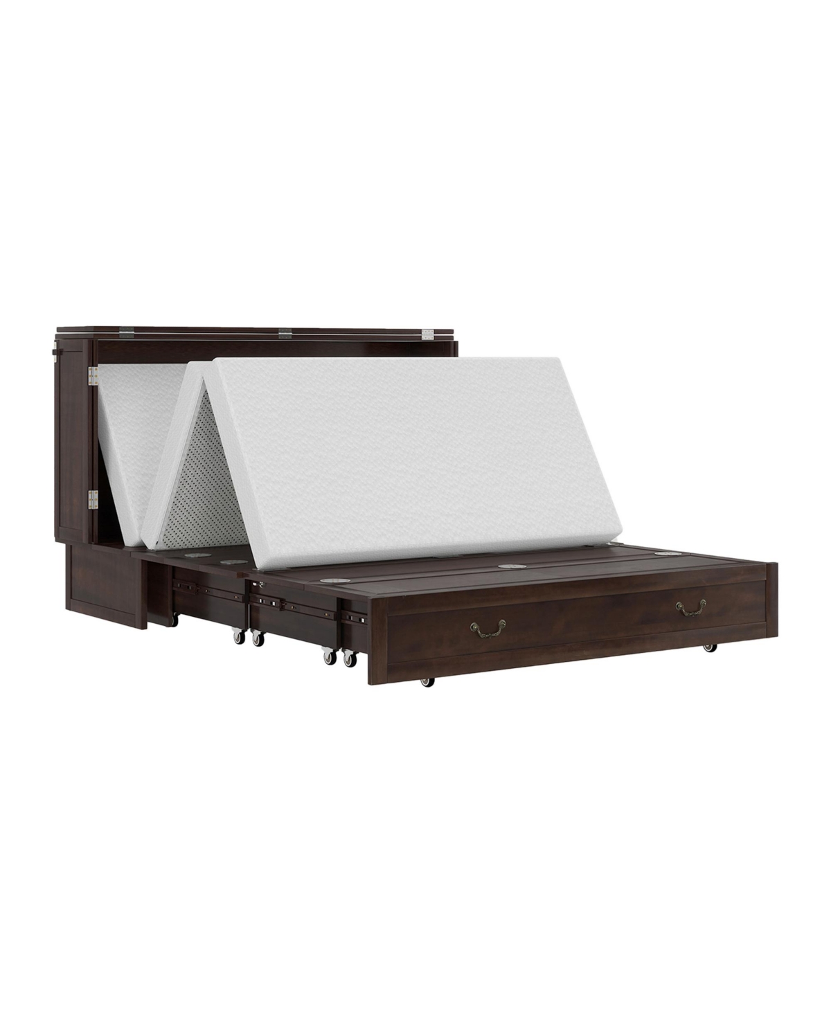 Click here for livelylodge Solid Wood Queen Murphy Bed Cabinet wi... prices