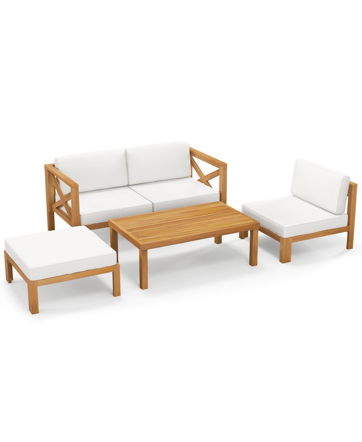 Click here for Slickblue 5 Piece Outdoor Conversation Set with Ch... prices