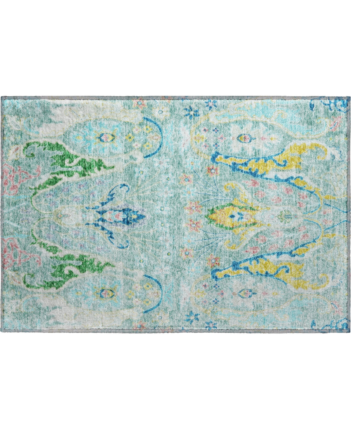 Click here for Addison Mayfield AMF1932 18x26 Area Rug - Teal prices