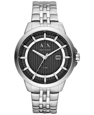 A|X Armani Exchange Men's Stainless Steel Bracelet Watch 44mm AX2260 ...