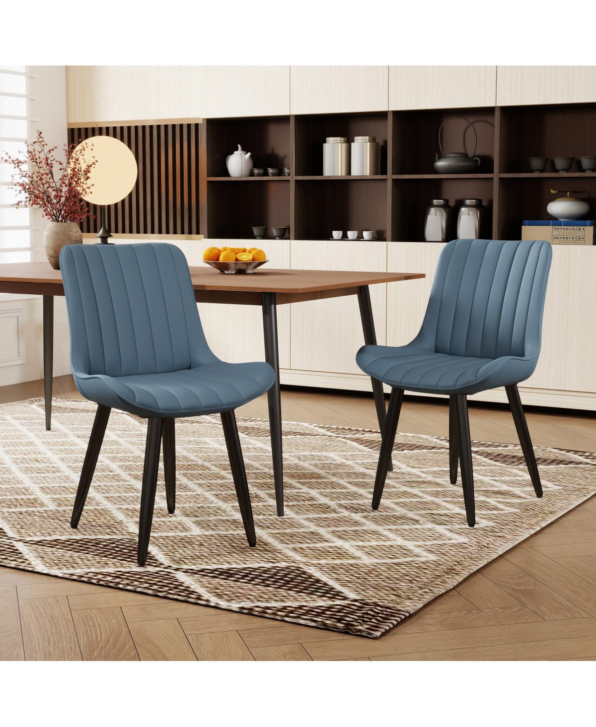 Click here for Streamdale Furniture Modern Pu Leather Dining Chai... prices