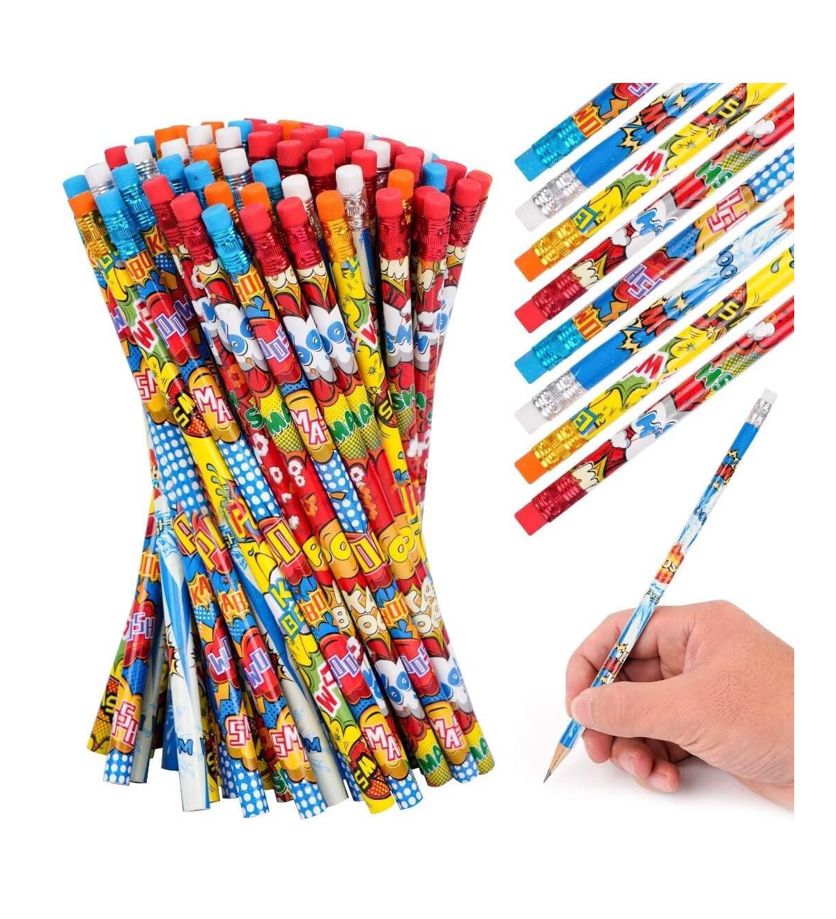 Click here for Gnuadz Wood Pencils Pow Snap Wham Bang Classroom R... prices