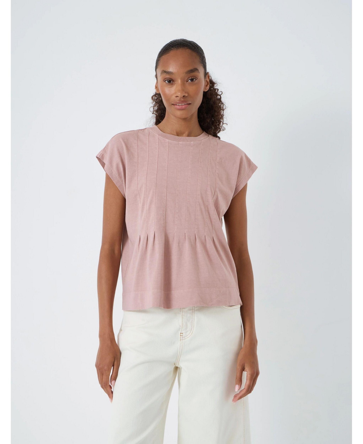 Click here for Hush Womens Ellery Pleat Release T-Shirt - Pink prices