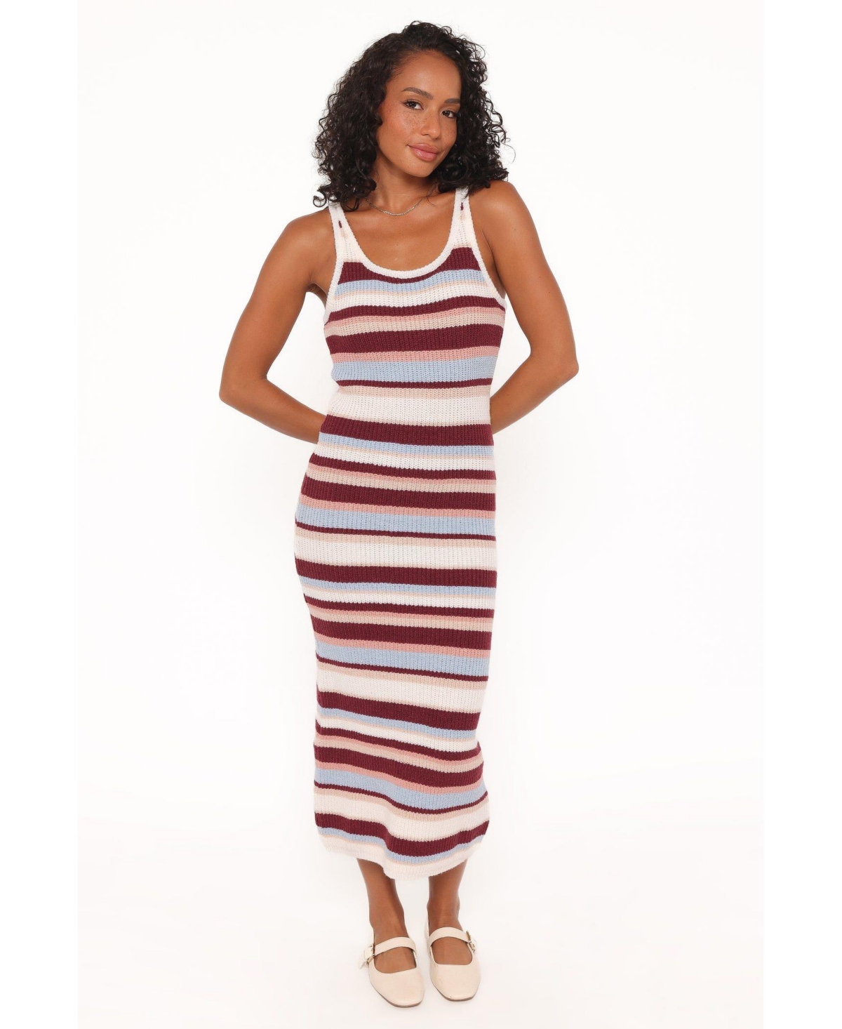 Click here for Petal and Pup Womens Barnes Midi Dress - Multi str... prices