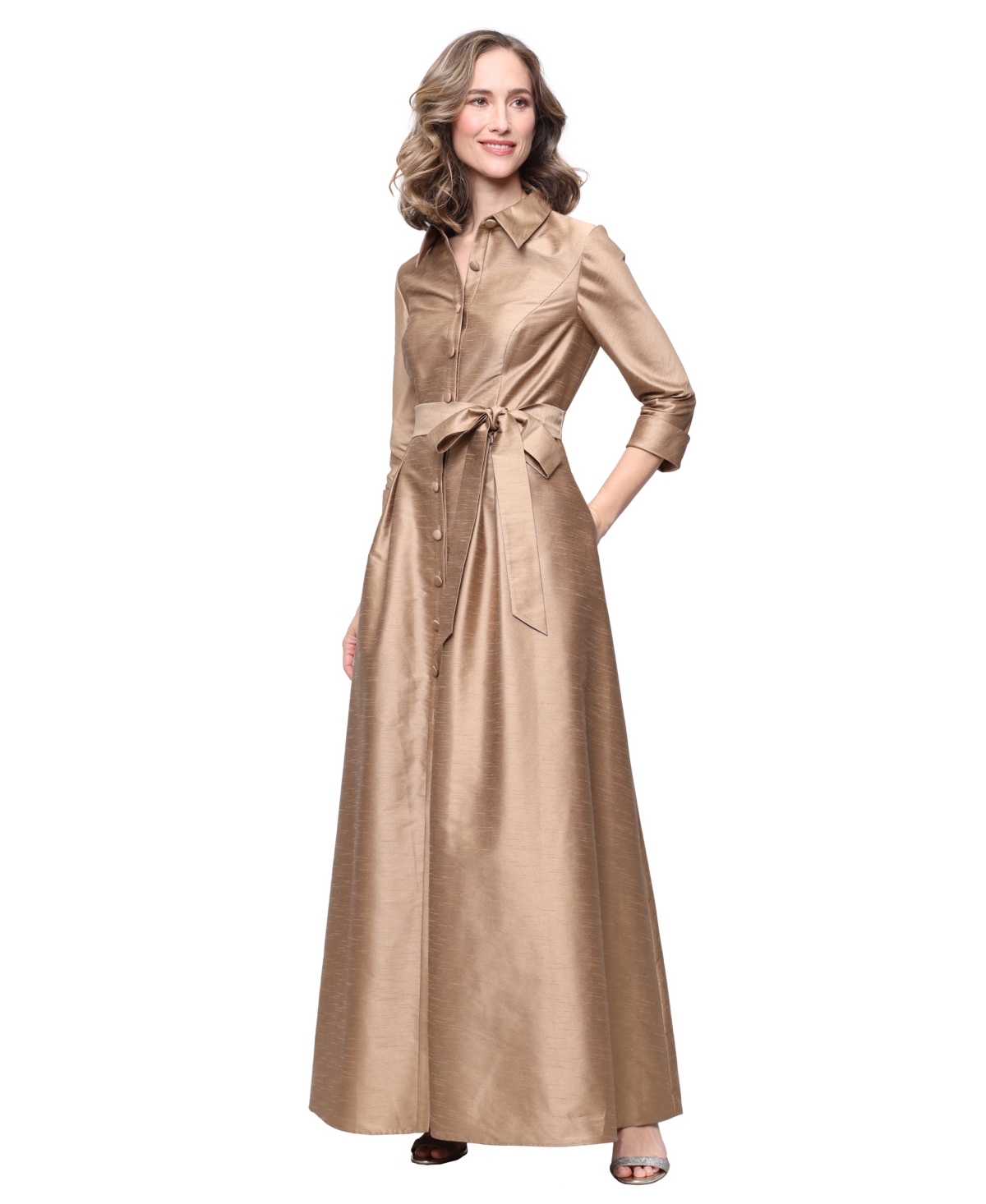 Click here for Alex Evenings Womens A-Line Dress - Yellow prices