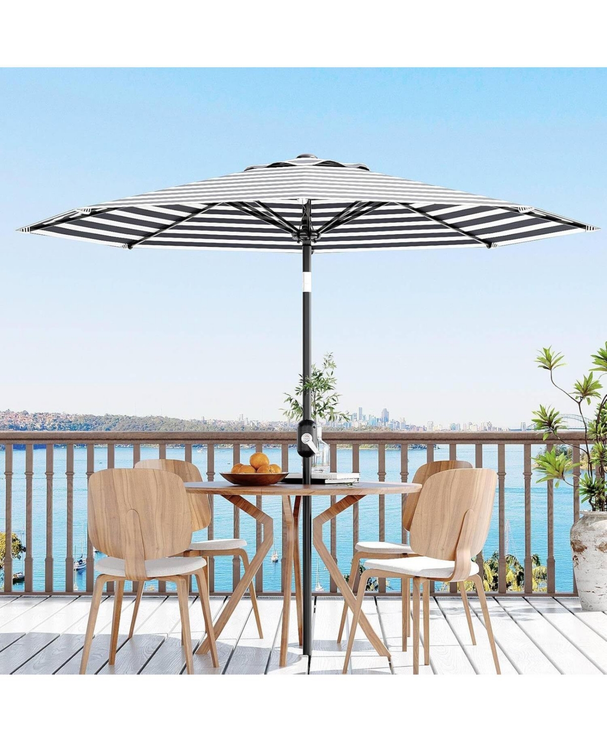 Click here for gaomon Outdoor Stripe Outdoor Patio Umbrella  Uv P... prices
