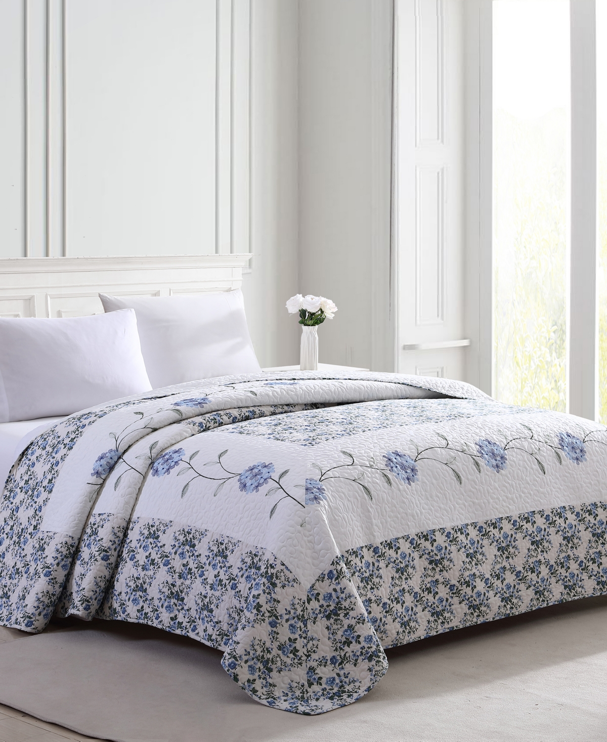 Click here for Beatrice Home Fashions Carnation Embroidered Bedsp... prices