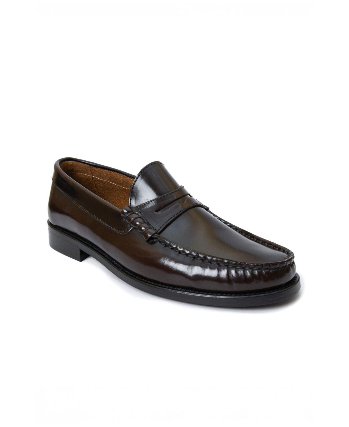 Click here for Menina Step Womens Mila Leather Penny Loafer - Dar... prices
