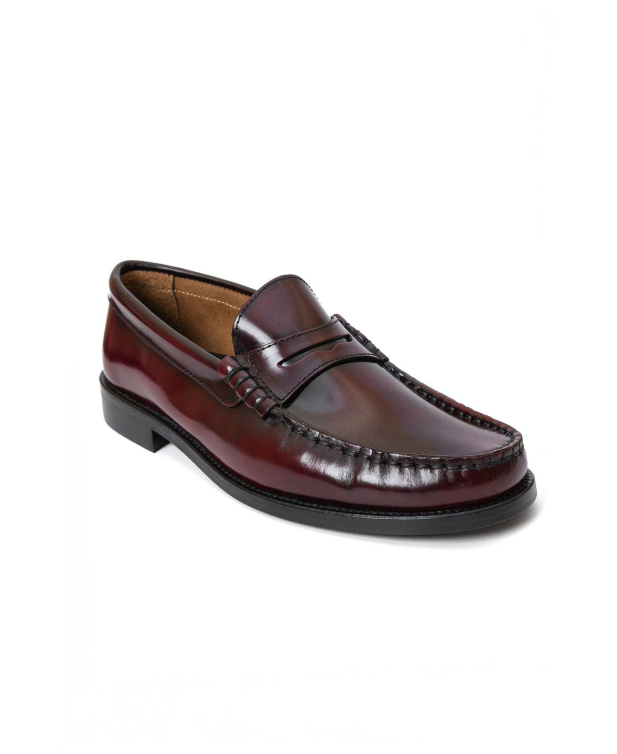 Click here for Menina Step Womens Mila Leather Penny Loafer - Bur... prices