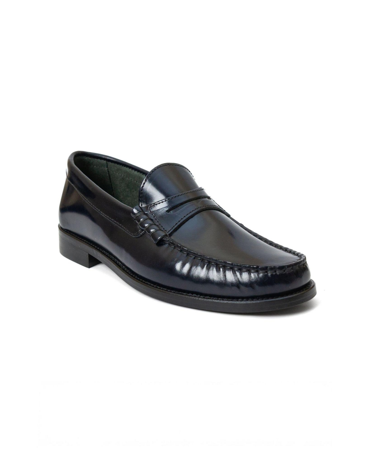 Click here for Menina Step Womens Mila Leather Penny Loafer - Nav... prices