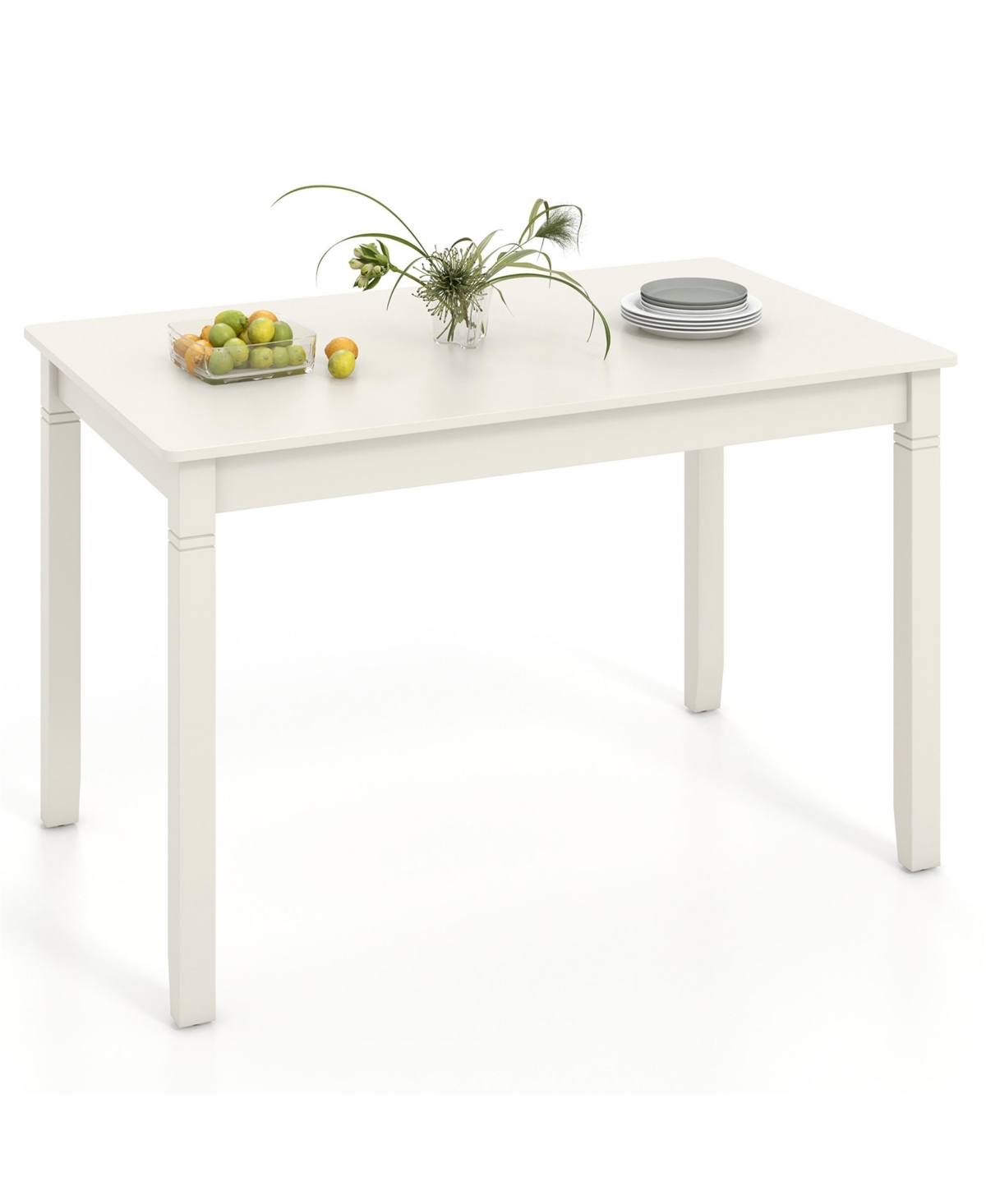 Click here for Gymax Wooden Dining Table for 4 People w/ Rubber W... prices