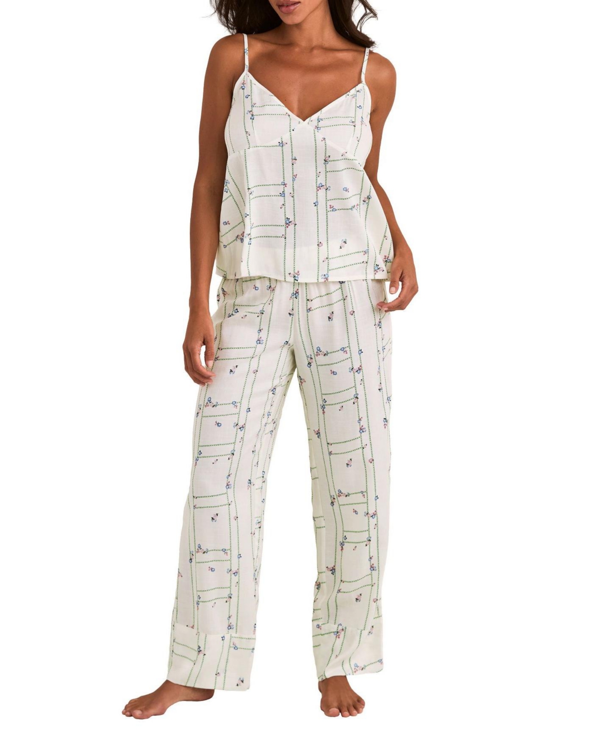 Click here for Adore Me Womens Nessa Pajama Cami and Pant Set - F... prices