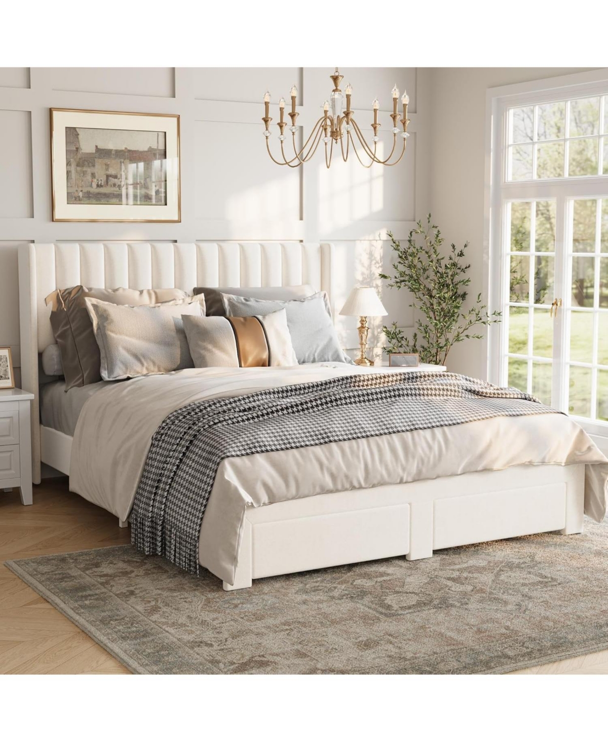 Click here for gaomon Full Size Bed Frame  Bed Frame Upholstered... prices