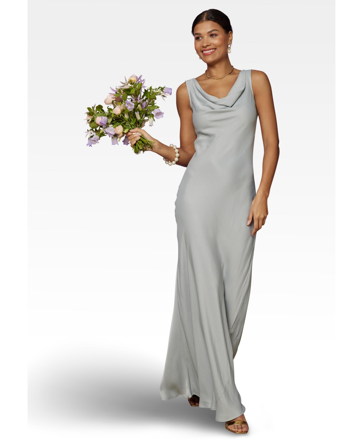 Click here for Maids to Measure Womens Pandy Satin Cowl Bridesmai... prices
