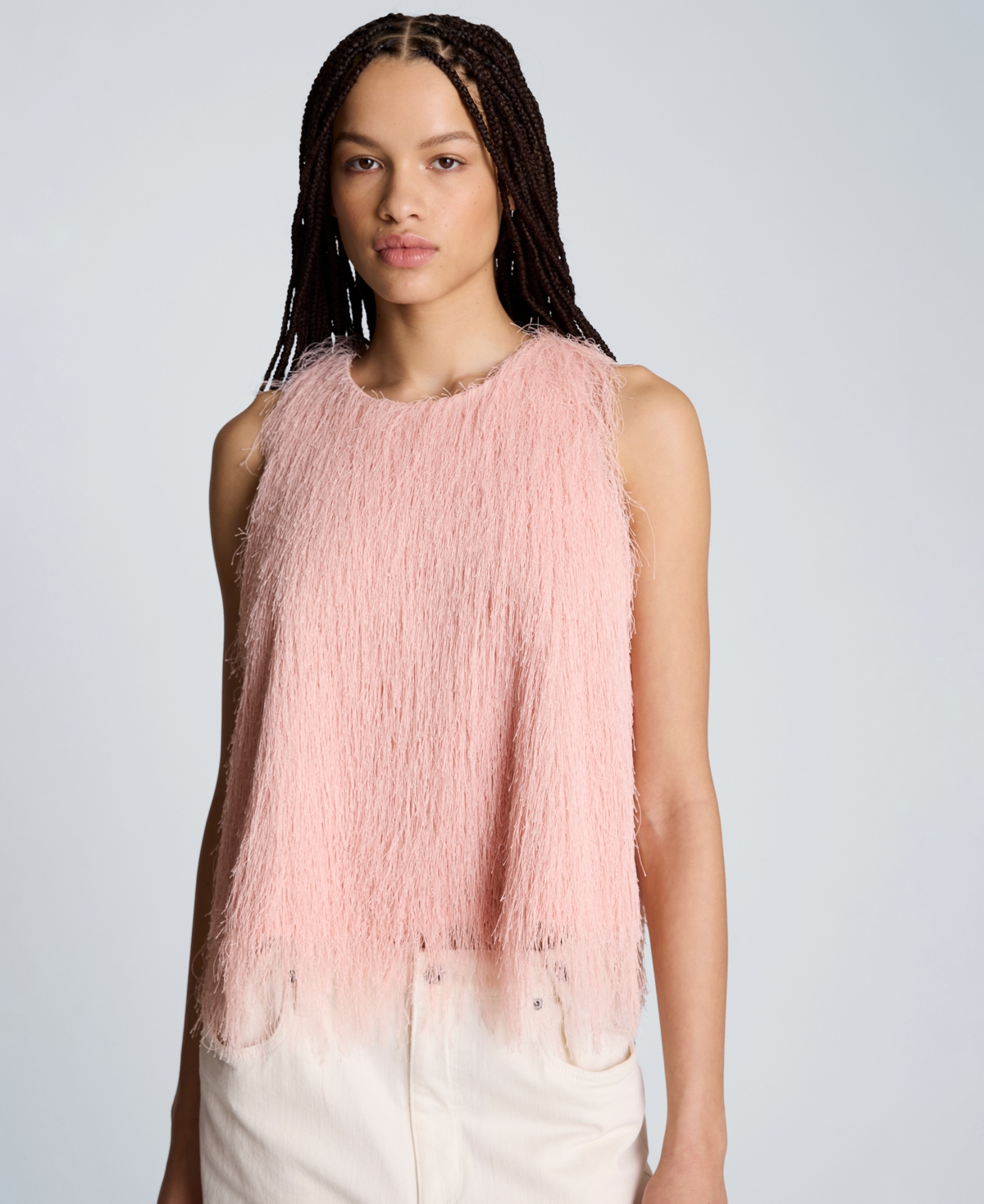 Click here for Kenneth Cole Womens Sleeveless Crewneck Tank Top -... prices