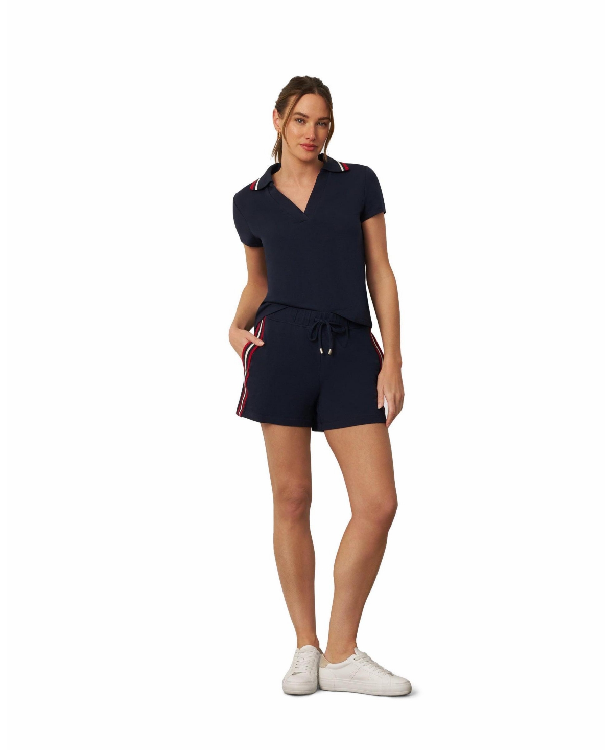 Click here for Cable & Gauge Womens Sporty Rib Polo and Short Set... prices