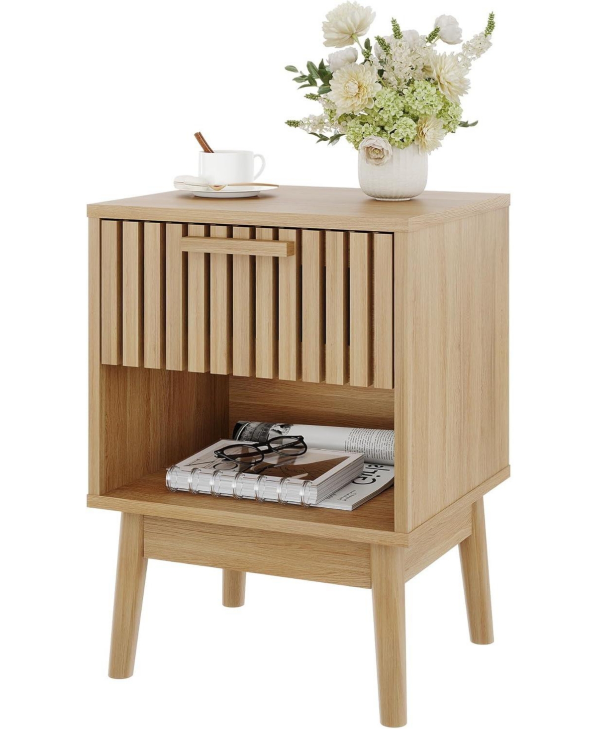Click here for gaomon Boho Nightstand with Drawer and Open Shelf... prices