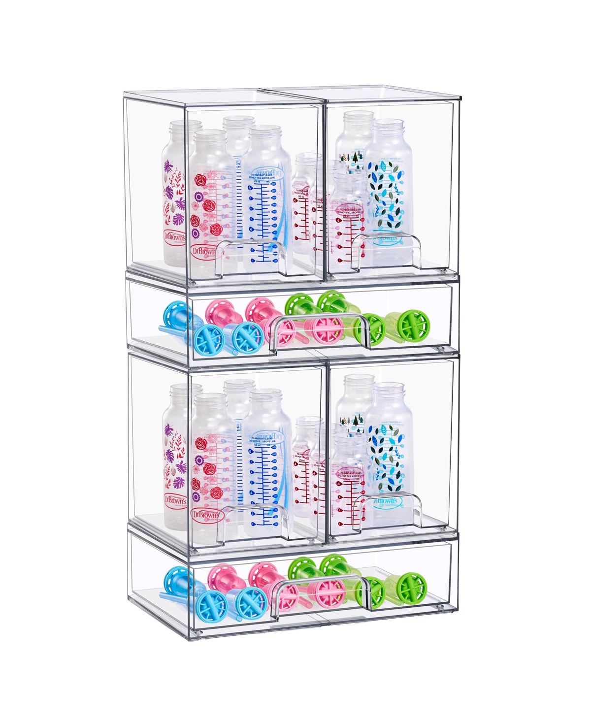 Click here for Sorbus 6 Piece Set Clear Stackable Pull-Out Storag... prices