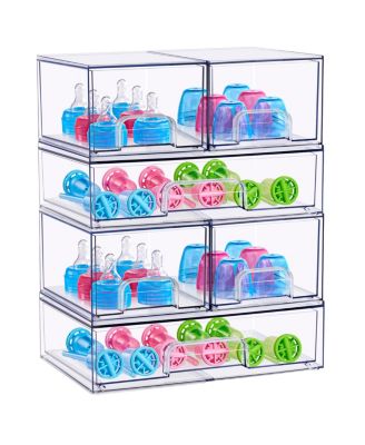Click here for Sorbus 6 Piece Clear Stackable Pull Out Storage Or... prices