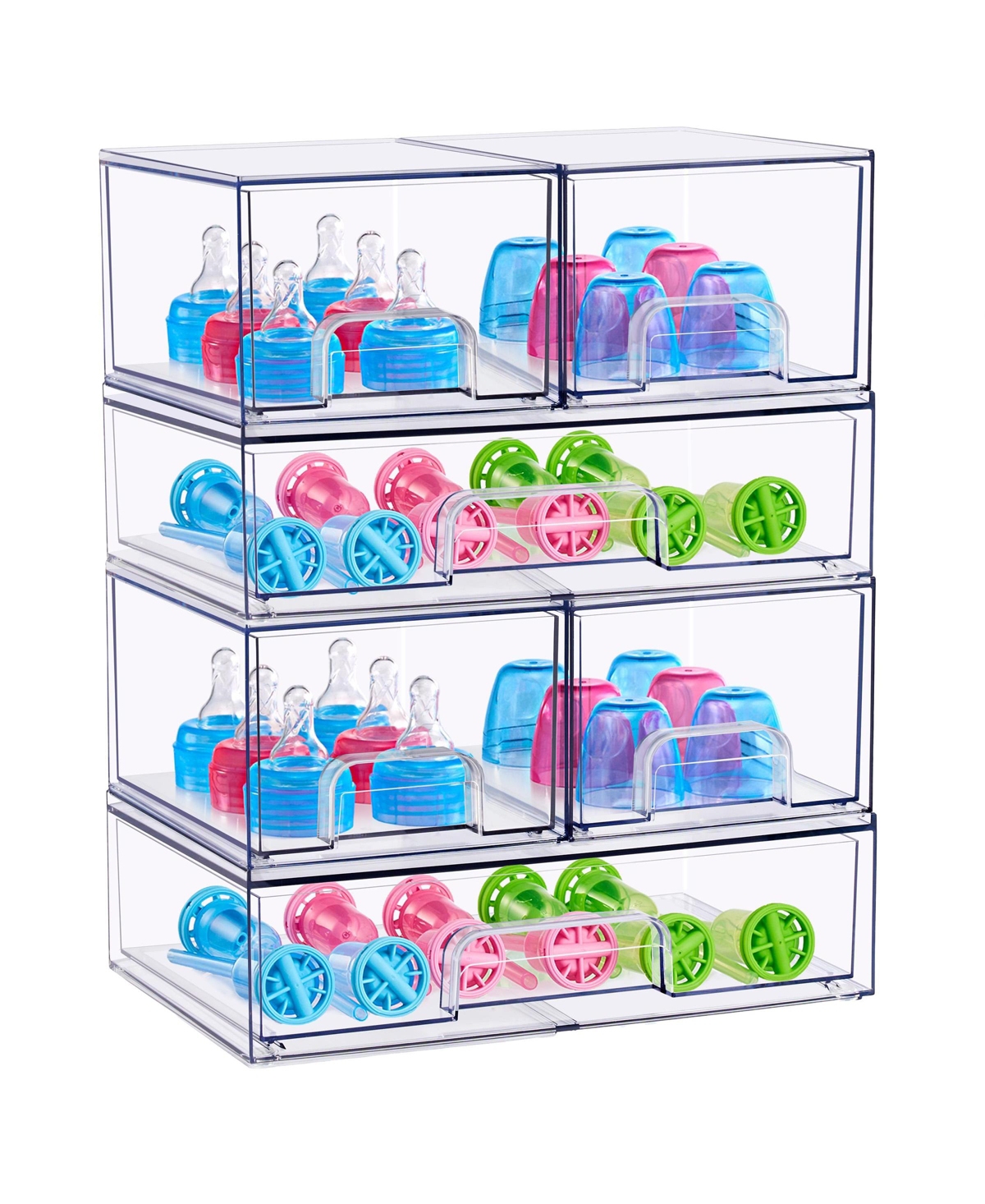 Click here for Sorbus 6 Piece Clear Stackable Pull-Out Storage Or... prices