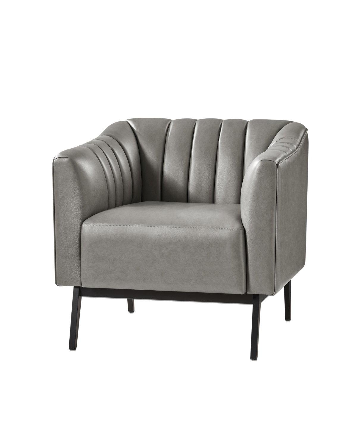 Click here for Hulala Home Byanka Industry Wide Faux Leather Chai... prices