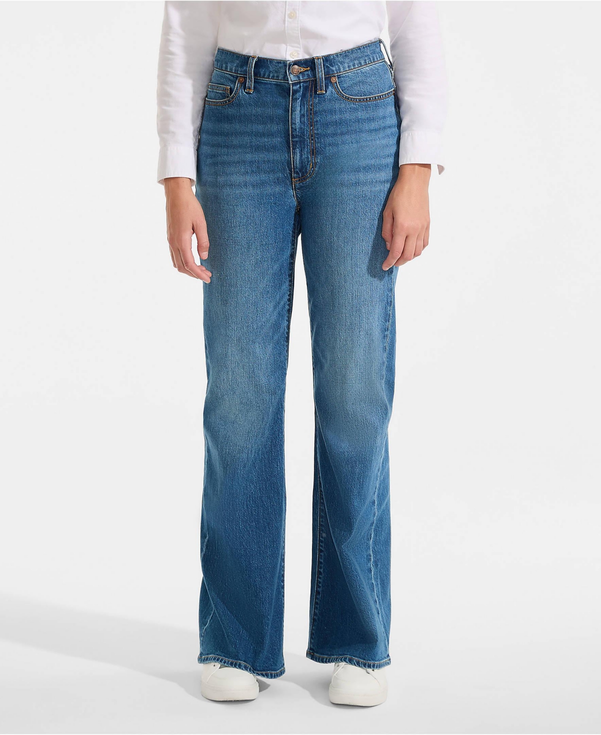 Click here for Lands End Womens Soft Denim High Rise Classic Flar... prices