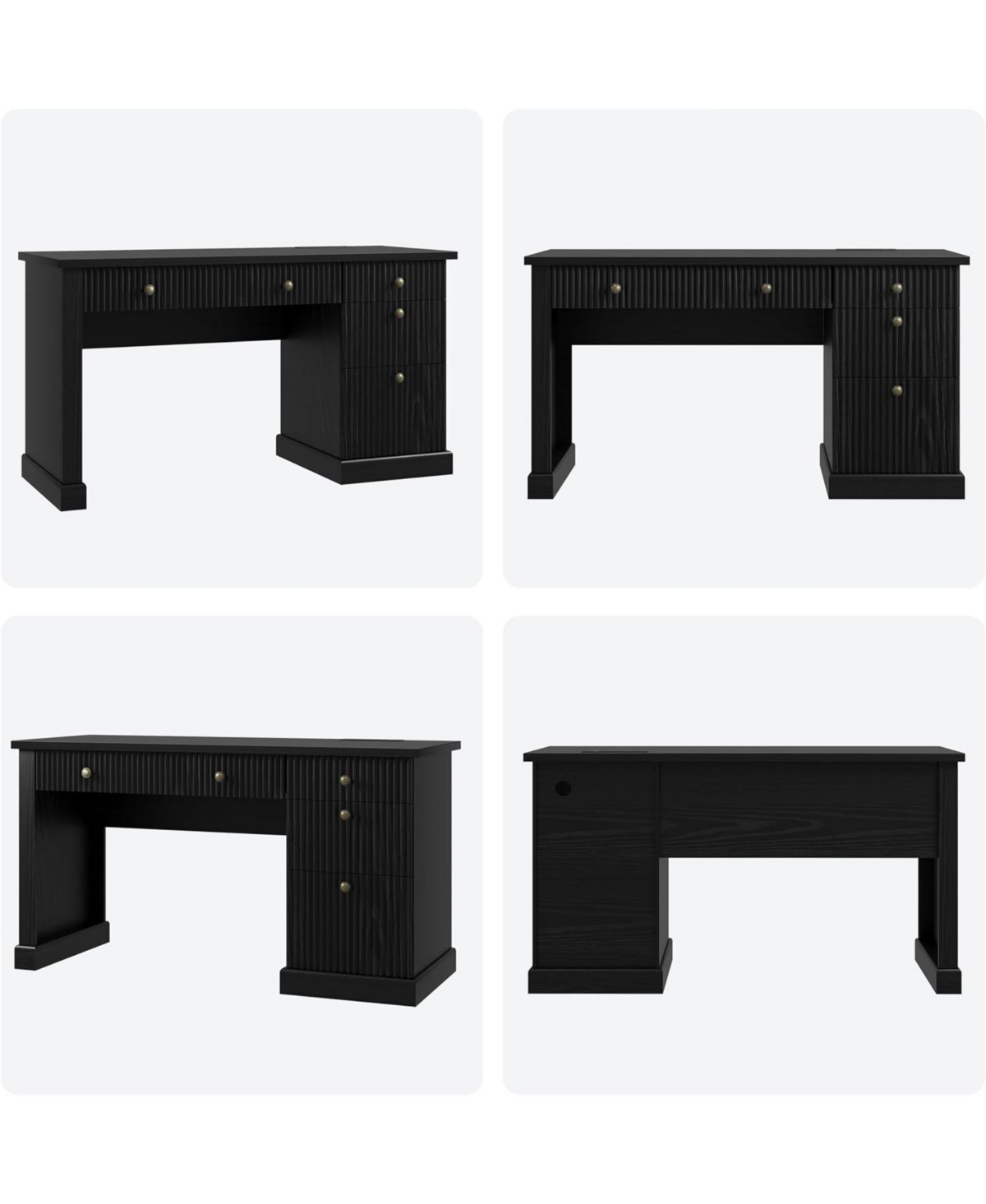 Click here for gaomon 54 fluted executive desk with charging stat... prices