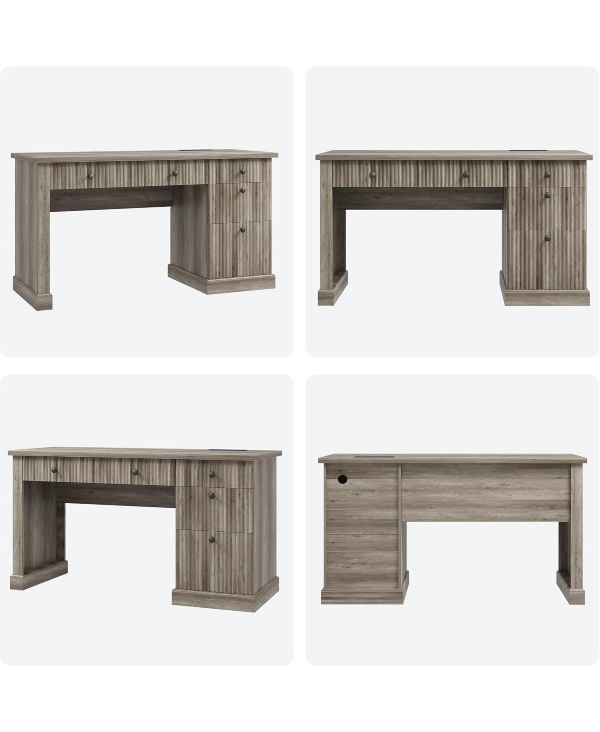 Click here for gaomon 54 fluted executive desk with charging stat... prices