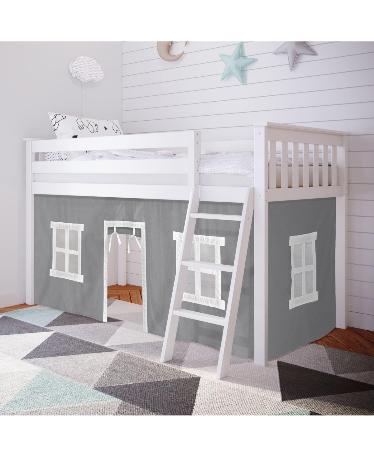 Click here for Max & Lily Loft Bed  Low Solid Wood Twin Loft Bunk... prices