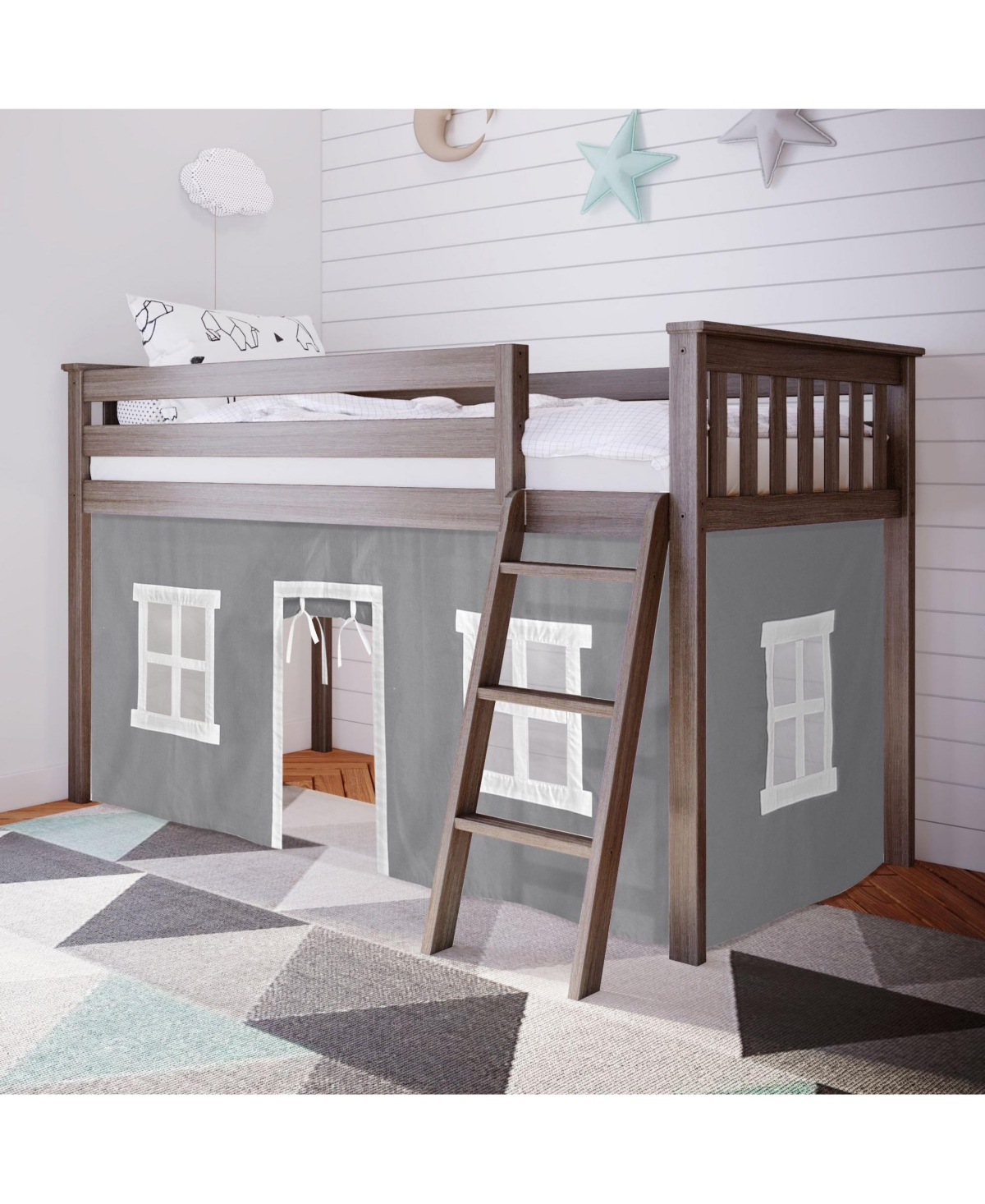 Click here for Max & Lily Loft Bed  Low Solid Wood Twin Loft Bunk... prices