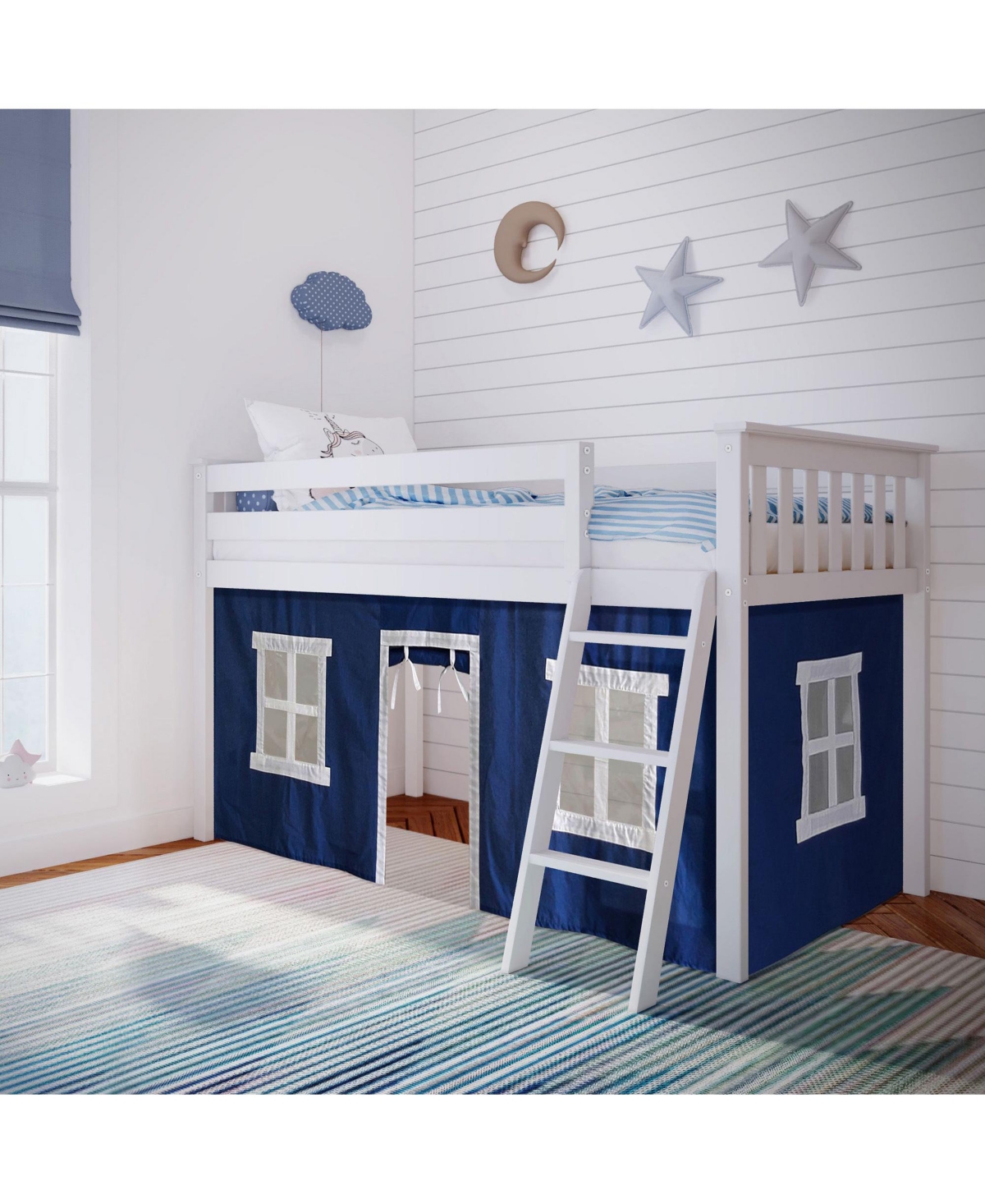 Click here for Max & Lily Loft Bed  Low Solid Wood Twin Loft Bunk... prices